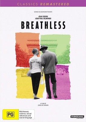 Breathless DVD | Jean-Luc Godard's | Jean-Paul Belmondo | Region 4 | eBay