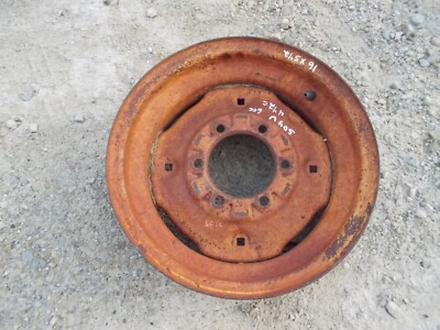 Universal tractor front press steel 16" x 5 1/2" rim 6 L mount IH ...