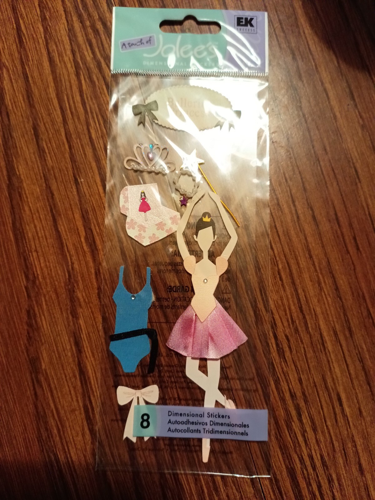 Jolee's dimensional sticker-Ballerina Princess-8 count-new | eBay