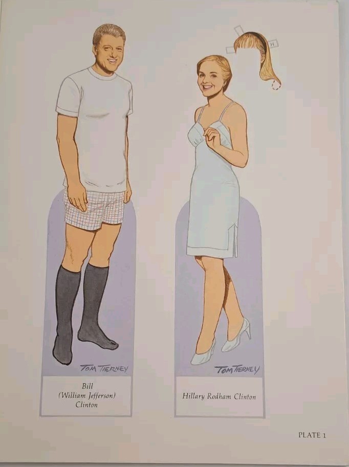 Bill Clinton and His Family Paper Dolls Dover President Paper Dolls ...