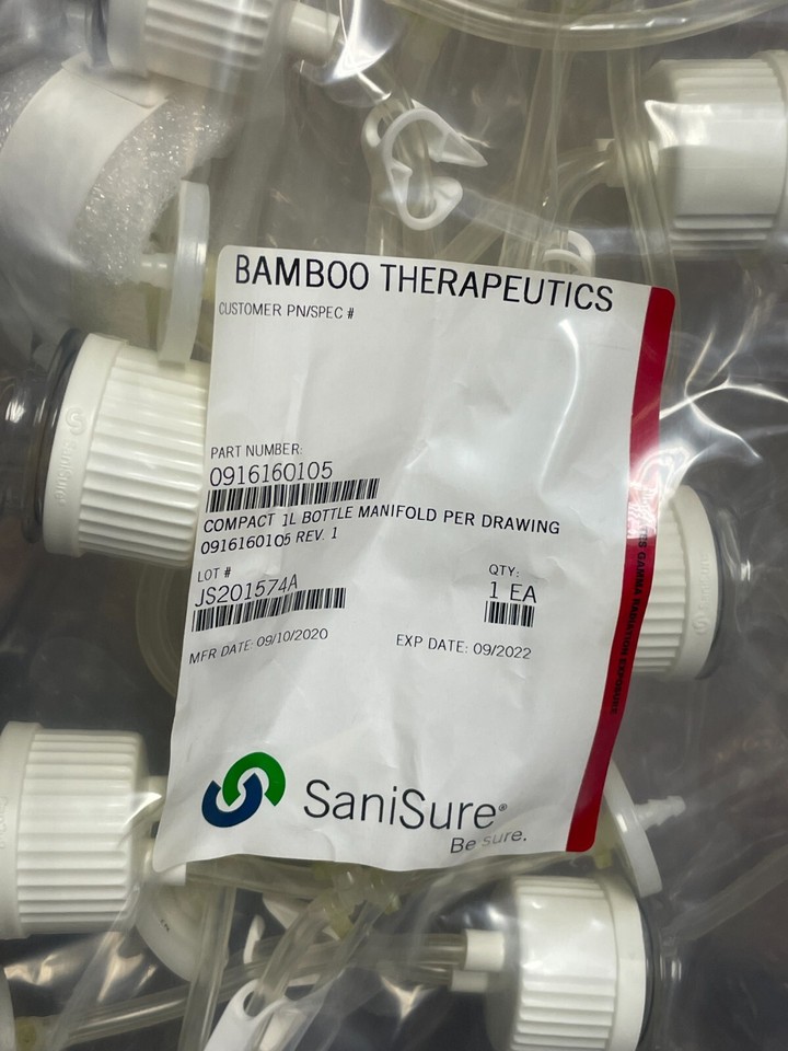 Sanisure Compact 1L bottle manifold per drawing 10 per bag 0916160105 ...