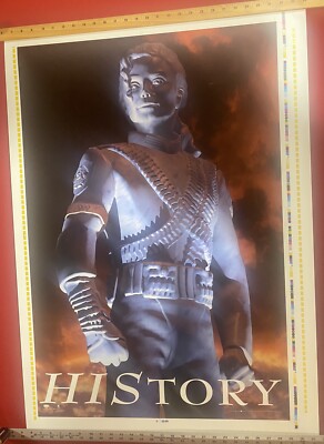 RARE 1995 VINTAGE MICHAEL JACKSON HISTORY ALBUM PRE PRODUCTION POSTER ...