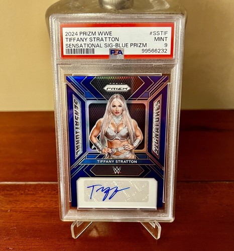 TIFFANY STRATTON 49/49 PSA 9 AUTO 2024 Prizm WWE Sensational Signatures ...