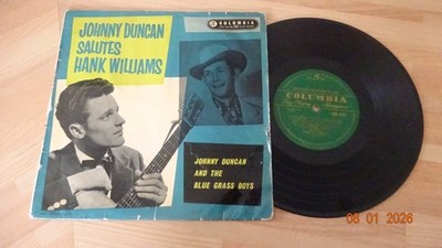 JOHNNY DUNCAN AND THE BLUE GRASS BOYS-SALUTES HANK WILLIAMS 10"VINYL LP ...