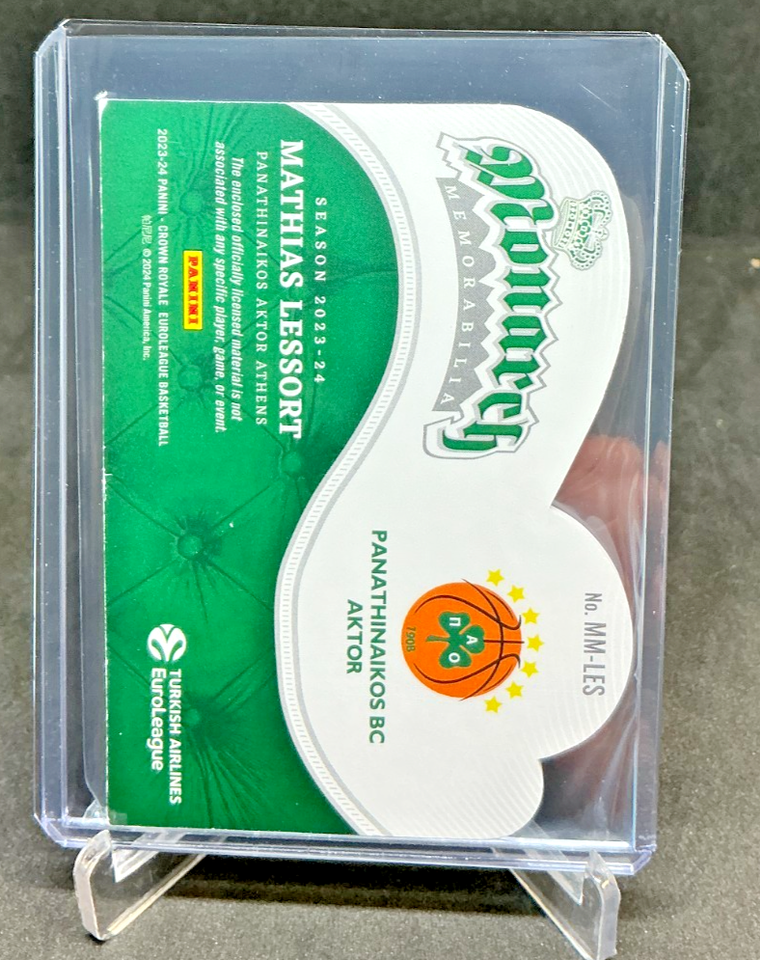 2023/24 Crown Royale Euroleague Monarch MATHIAS LESSORT Gold Jersey ...