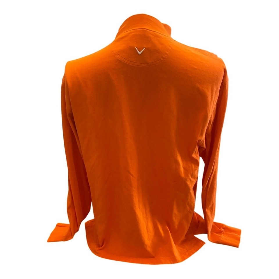 Clemson Tiger Paw Callaway Golf Orange Mock Neck Long Sleeve Shirt Men ...