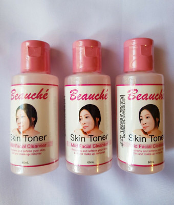 3 pieces Beauche Skin Toner 60ml Mild Facial Cleanser | eBay Australia