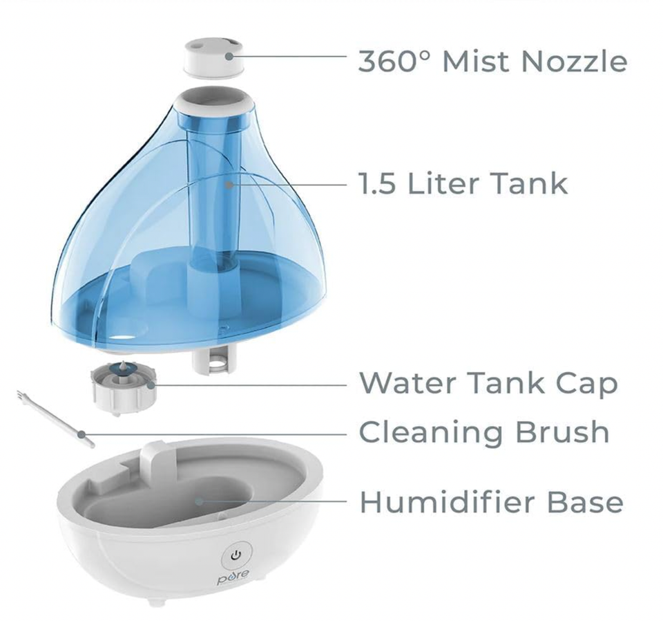 Pure Enrichment MistAire Ultrasonic Cool Mist Humidifier 853975005279| eBay