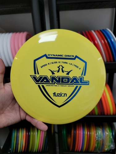 Dynamic Discs Fuzion Vandal Disc Golf Driver Yellow 174g | eBay