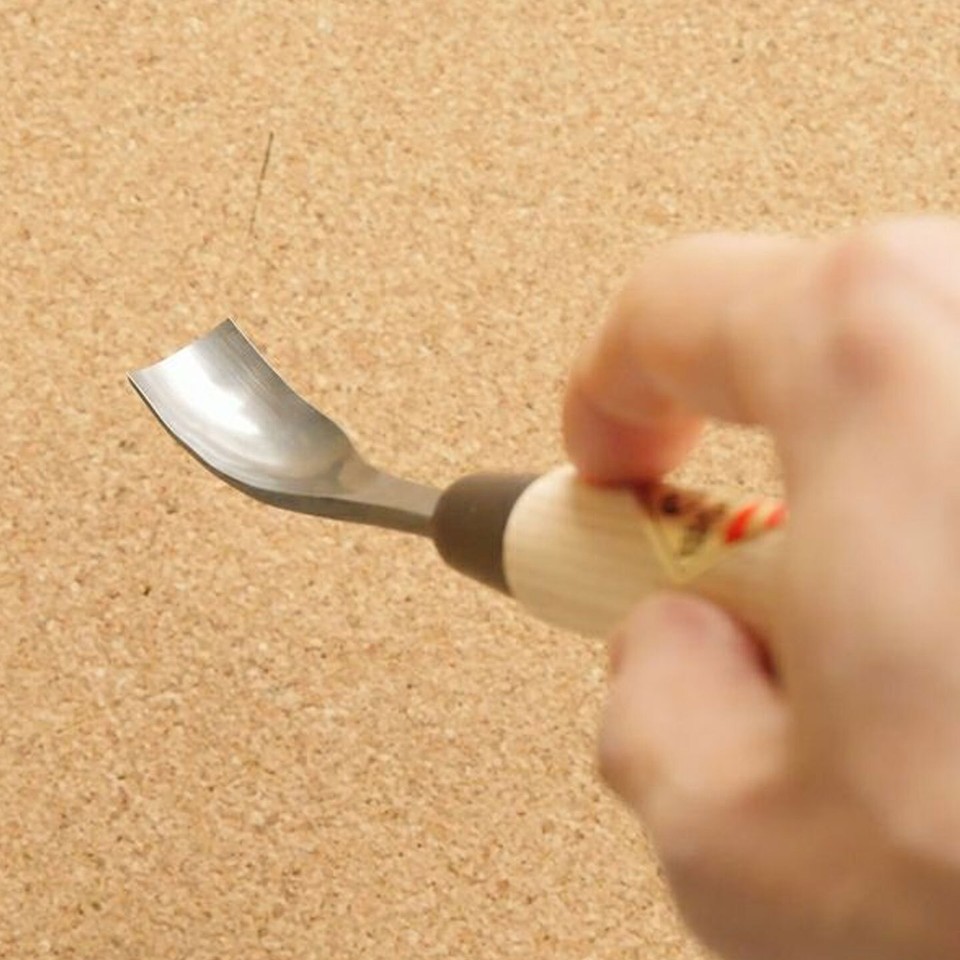 Michihamono Wood Carving Tool 18mm Woody Chisel Spoon Bent Woodworking ...