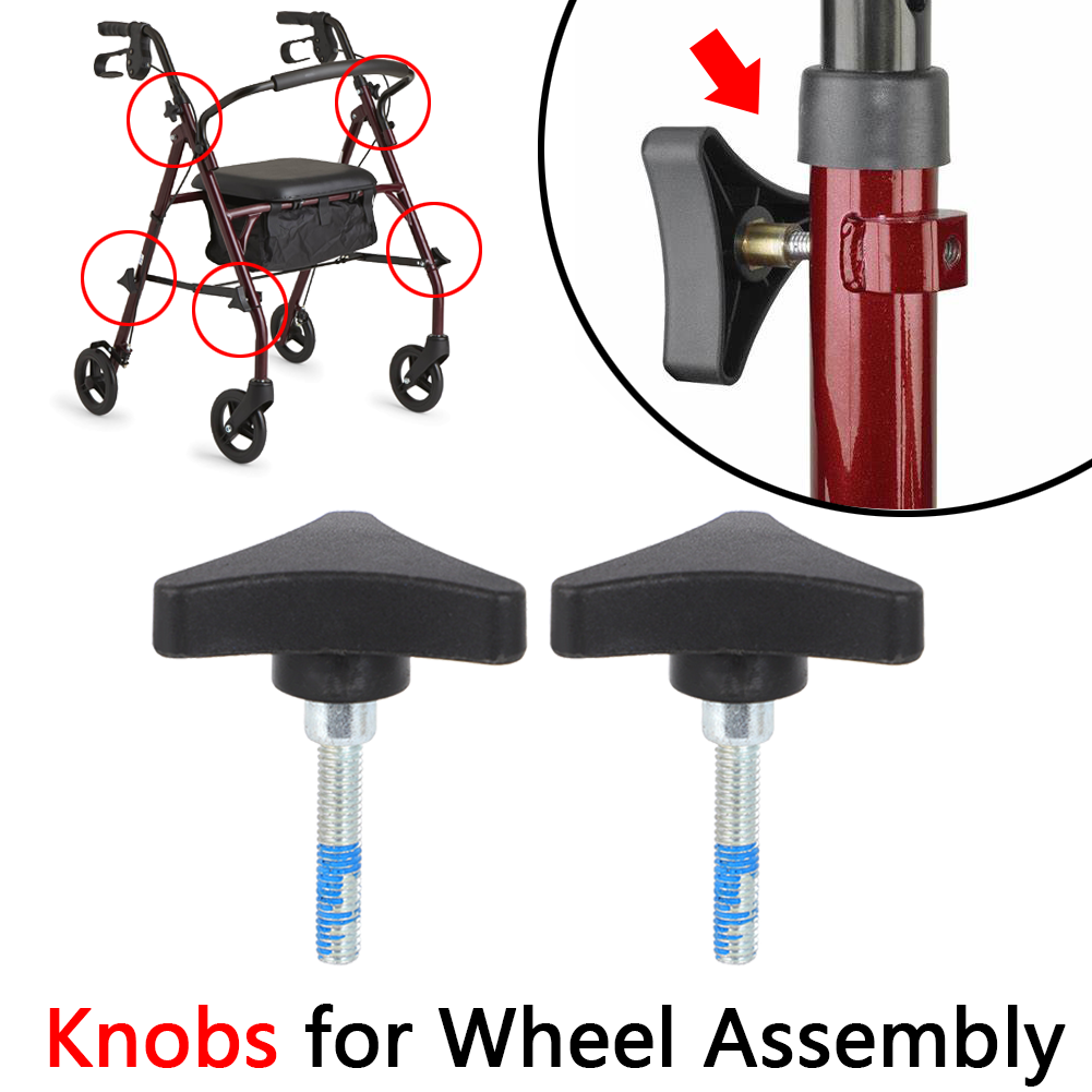 For Rolling Walker Rollator Knobs for Wheel Assembly 2PACK Knob Repair ...