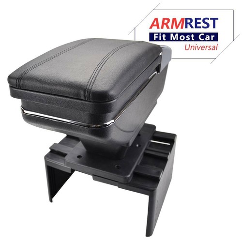Car Center Console Armrest Pad Cover Arm Rest Storage Leather Lid Box ...