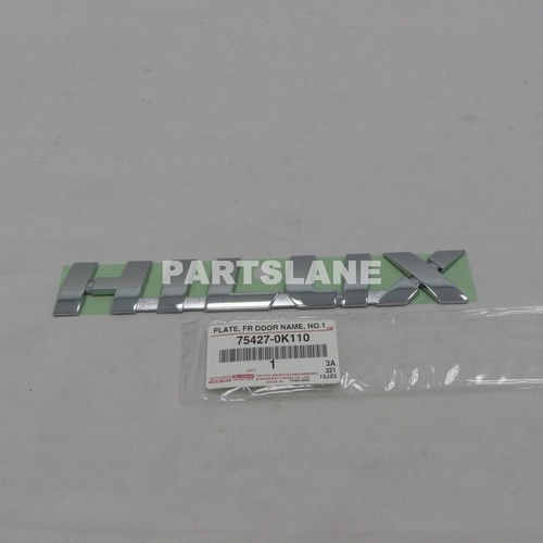 75427-0K110 Toyota OEM Genuine PLATE FR DOOR NAME | eBay