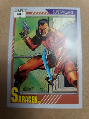 Saracen Marvel 1991 "Super Villains" Comic Trading Card #77 | eBay