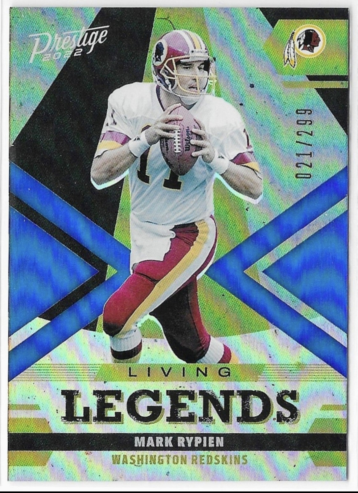 2022 Panini Prestige Living Legends Xtra Points Mark Rypien /299 Card # ...