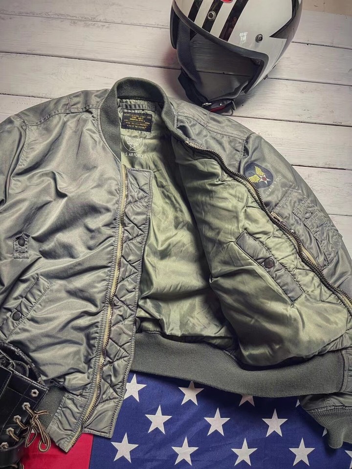 USAF Air Force Pilot MA-1 Jacket Military Flight Jackets Unisex ...