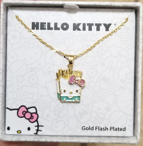 Sanrio Hello Kitty French Fries Gold Flash Plated Necklace | eBay