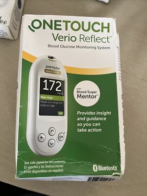 OneTouch Verio Reflect Blood Glucose Monitoring System, Exp 2025 New ...