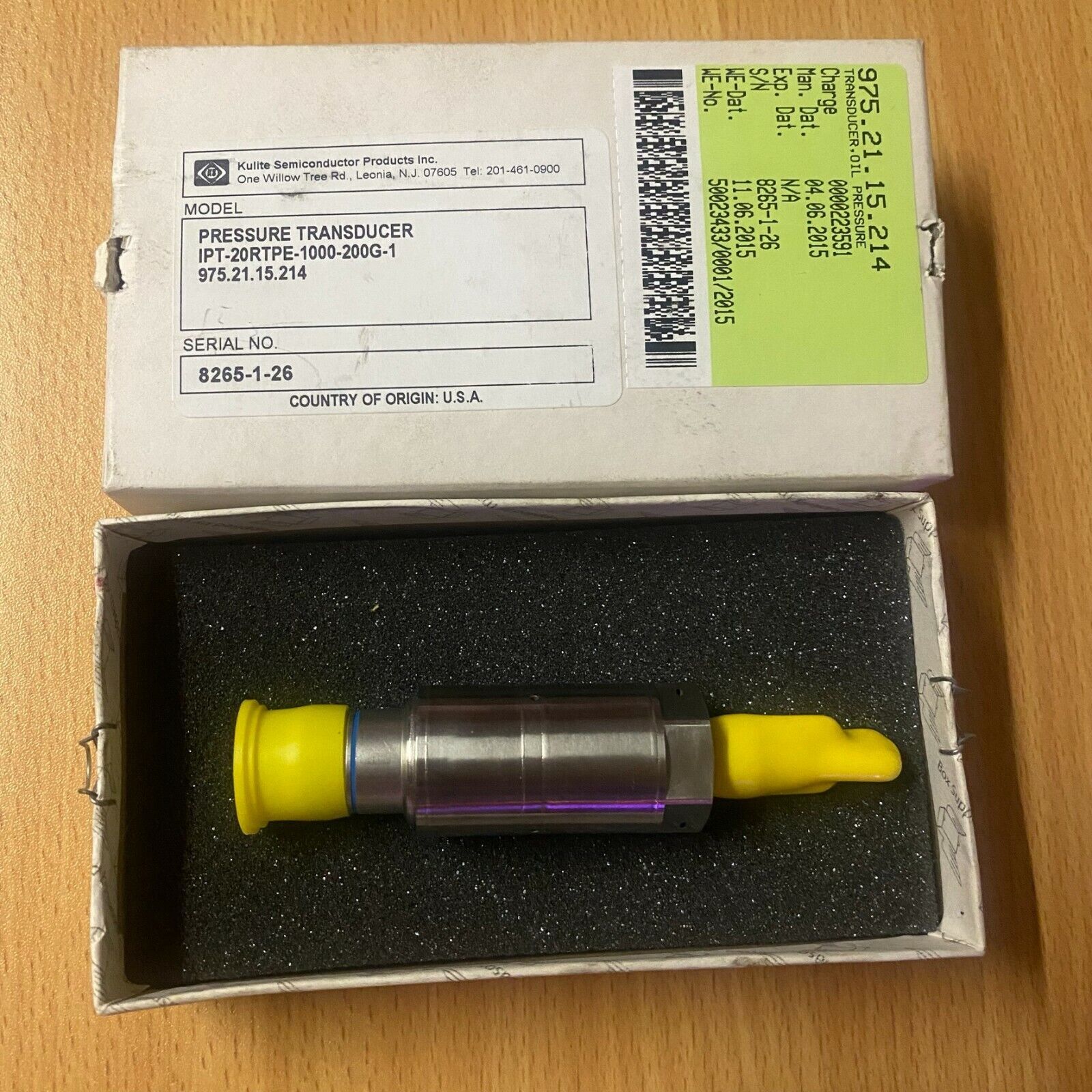 Kulite Pressure Transducer IPT-20RTPE-1000-200G-1 *NEW* | eBay