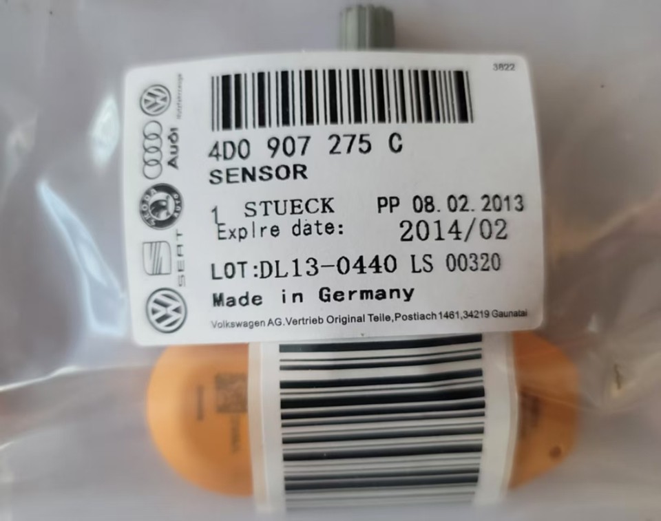 4x Tire Pressure Sensor TPMS 4D0907275C For Audi A8 Volkswagen Phaeton ...