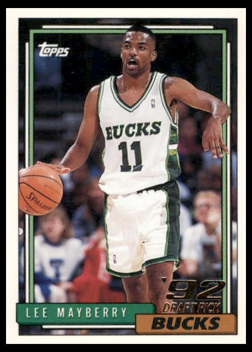 1992 Topps #390 Lee Mayberry Milwaukee Bucks Basketball Card | eBay