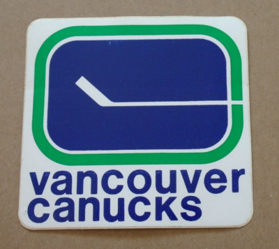 NHL Vancouver Canucks Decal / Sticker logo Original 1970's large 4x4 | eBay