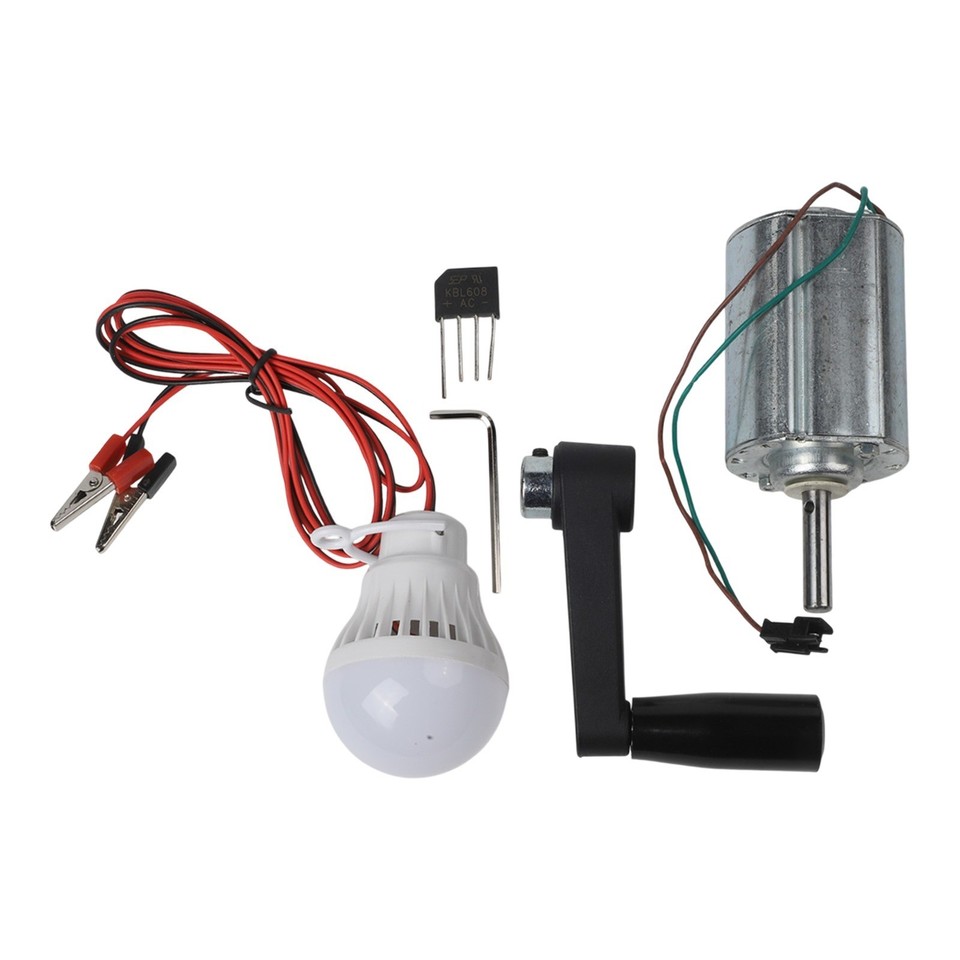 DIY Wind Turbine Generator with Hand Crank for Home and Outdoor Use 12V ...