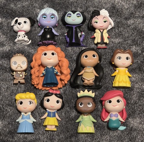 Funko Mystery Minis Disney Princesses Companions & Villains Set Of 12 ...