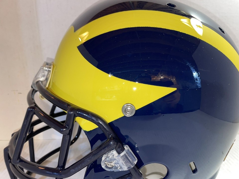 Vintage Michigan Wolverines Schutt Air Advantage Football Helmet Full ...