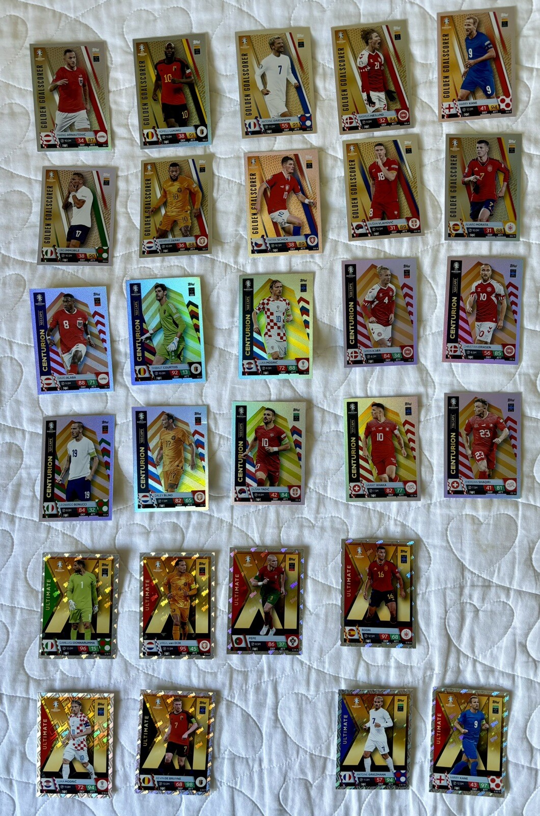 Match Attax Euro 2024 Set of Golden Goalscorer & Centurion & Ultimate ...