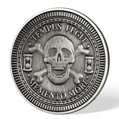 Motivational Reflection Coin Stoic Coin Memento Mori Challenge Coin ...