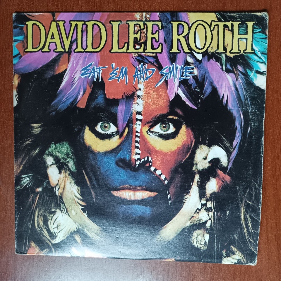 David Lee Roth ‎– Eat 'Em And Smile [1986] Vinyl LP Hard Rock Heavy ...