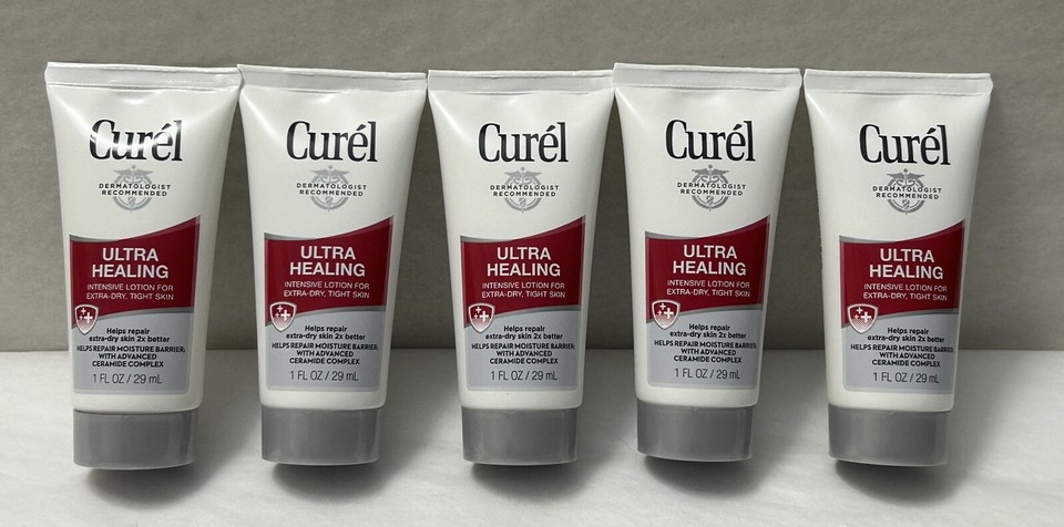 New Curel 5-PACK Ultra Healing 1 oz Intense Lotion for Ultra Dry Tight ...