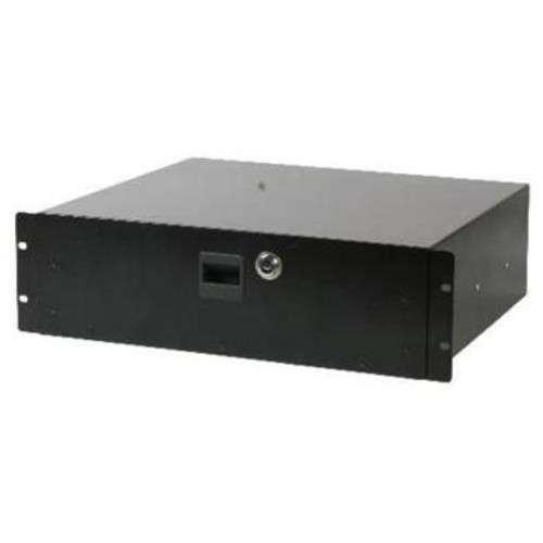 3U 3RU 19" Rack Mount Drawer Steel Locking Storage Drawer Case Stage PA ...