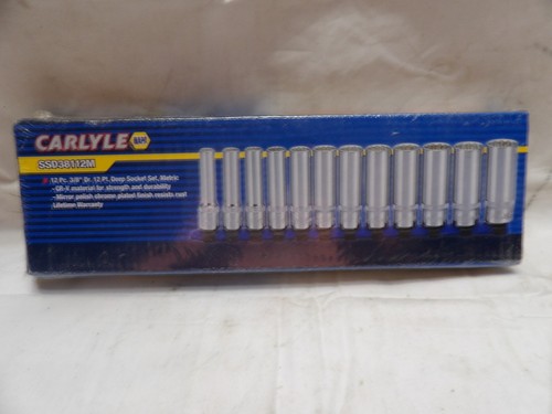 Carlyle 12 pc. 3/8" Drive 12 Pt. Deep Socket Metric Set SSD38112M 8mm ...