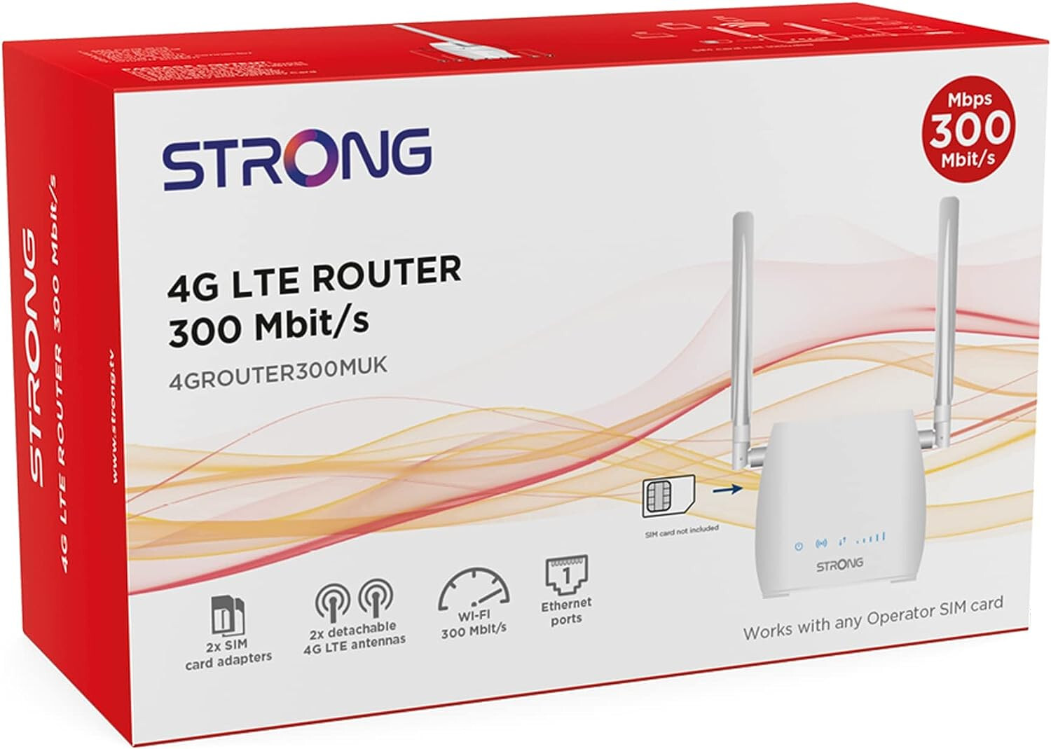 STRONG 4G LTE Wireless N300 WLAN Router 300Mpbs Sim free Detachable ...