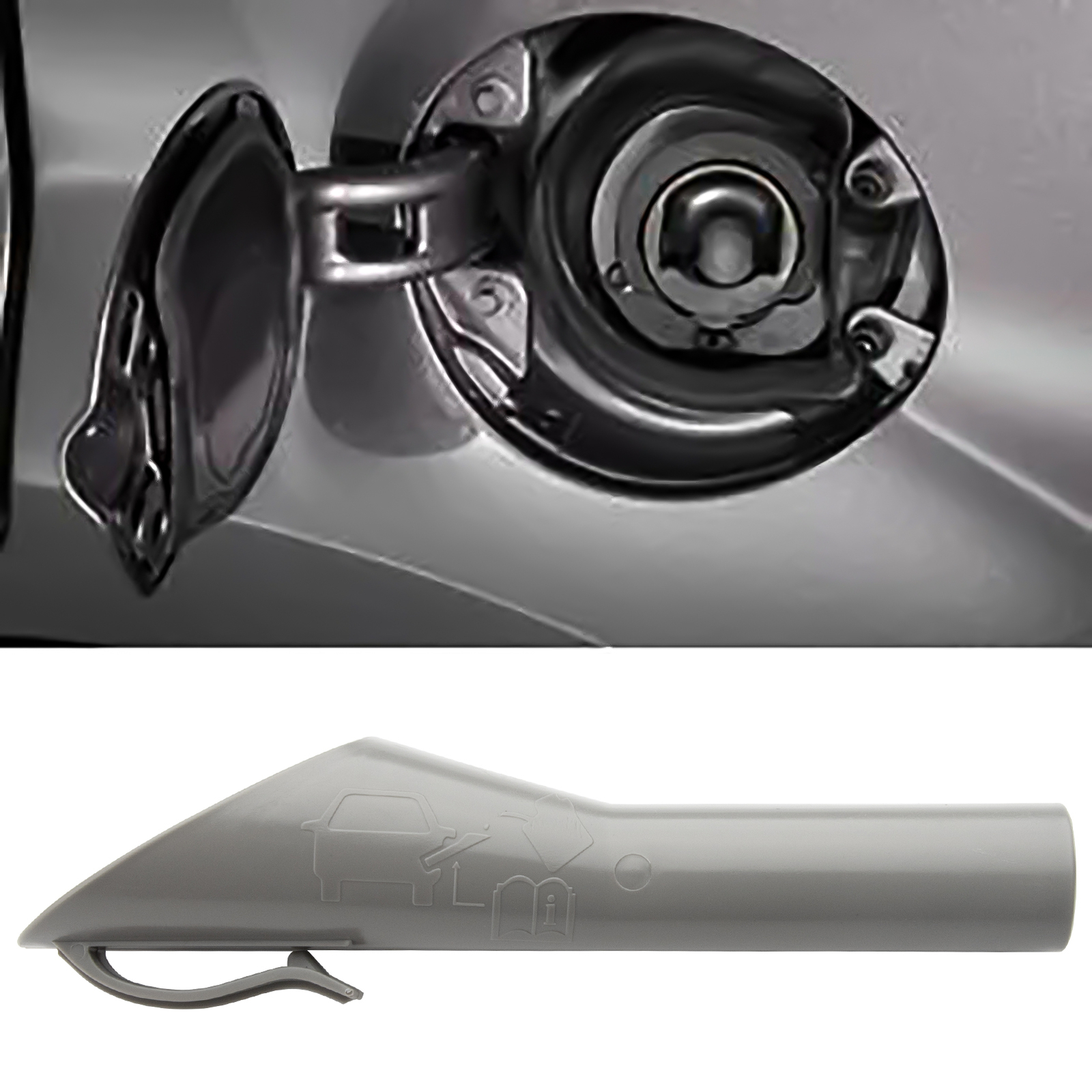 Emergency Capless Fuel Fill Filler Funnel Spout Adapter White For Ford ...