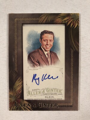 2016 Topps Allen and Ginter Rick Klein mini framed autograph AGA-RK | eBay