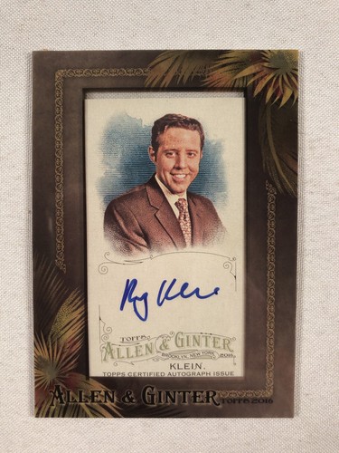 2016 Topps Allen and Ginter Rick Klein mini framed autograph AGA-RK | eBay