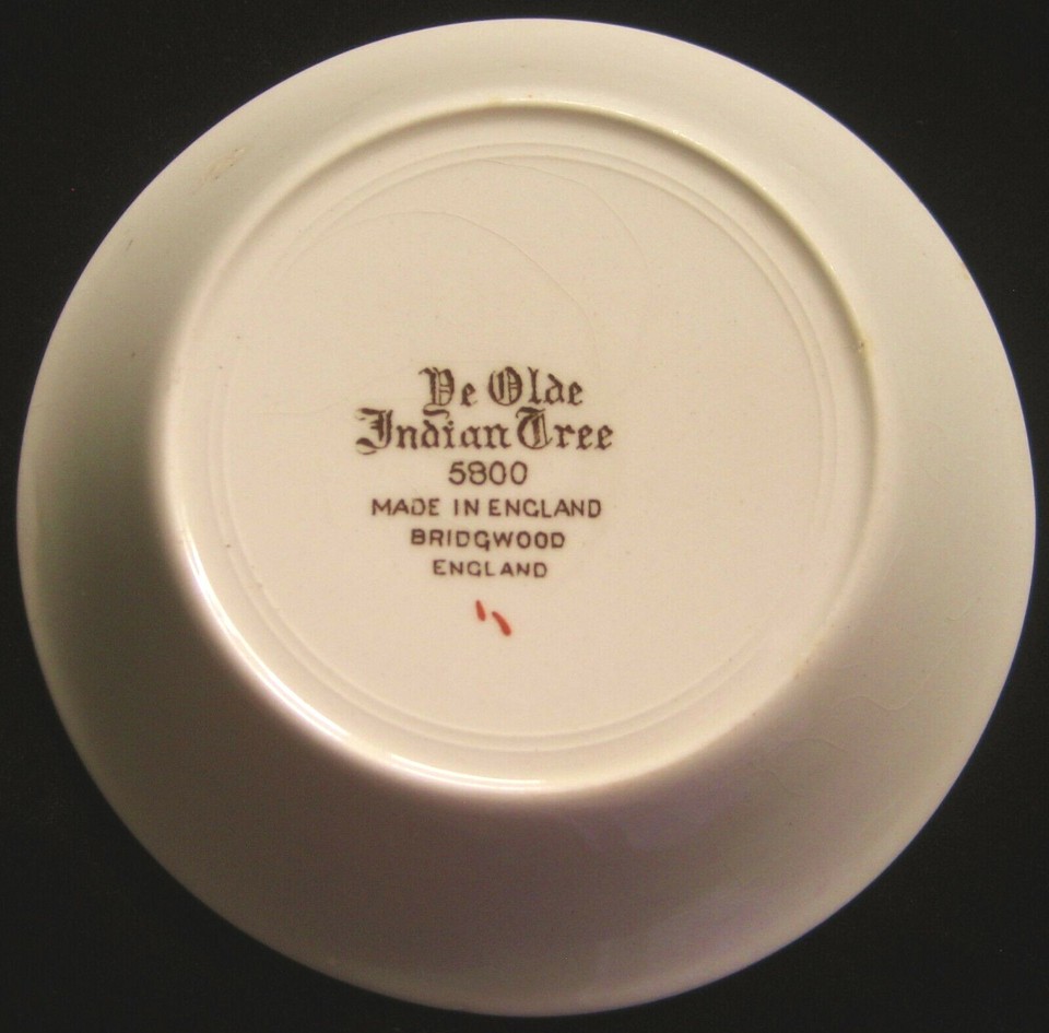 BRIDGWOOD "Ye Olde Indian Tree" China Pattern 5800 5”/12.7 cm Sauce ...