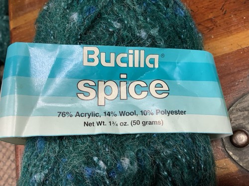 Bucilla Spice Yarn Lot of 12 Skeins 50 gram 131 yd x 10 Vintage Made In ...