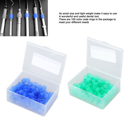 200pcs Color Code Rings Silicone Easy Clean Dental Color Code Rings | eBay