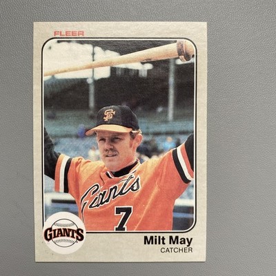 Milt May 1983 Fleer #268 San Francisco Giants Baseball Card NM+ | eBay