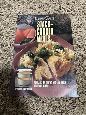 Vintage 1990 Tupperwave Stack-Cooked Meals Recipes Cookbook Cook Book ...