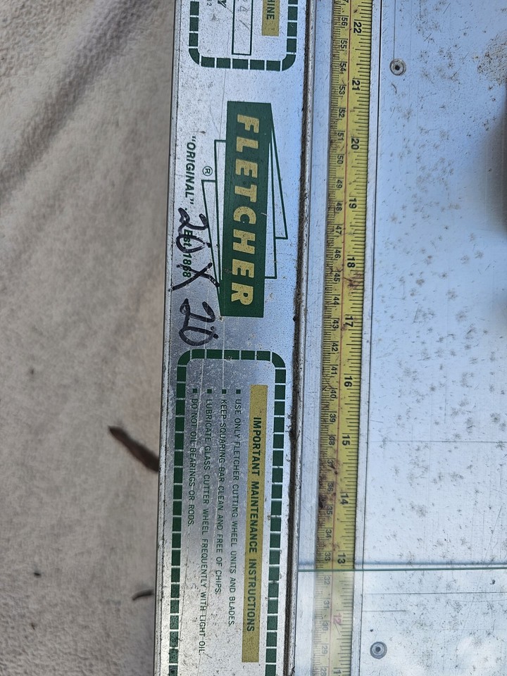 Fletcher Glass Cutter MODEL 7554 | eBay