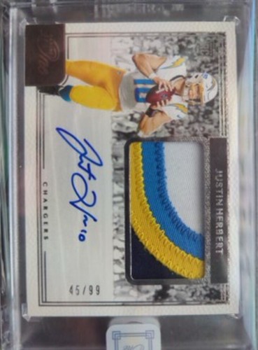 2020 Panini One Football Justin Herbert Rookie 4-Color Patch and ...