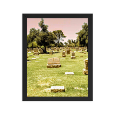 Cemetery Framed Poster Wall Art Photography Print | eBay
