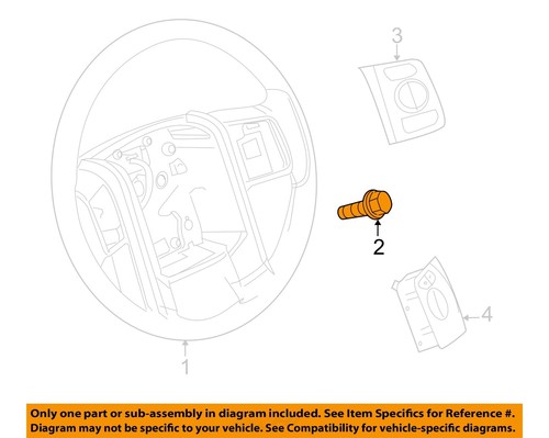 FORD OEM 07-19 Expedition Steering Wheel Trim-Steering Wheel Bolt ...