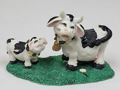 Young's Collectables, Cow Figurine - Statue, COW WITH BABY, New (26578 ...