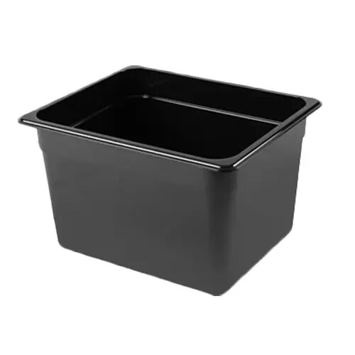 Thunder Group PLPA8128BK 1/2 Size Black Polycarbonate Food Pan - 8 ...